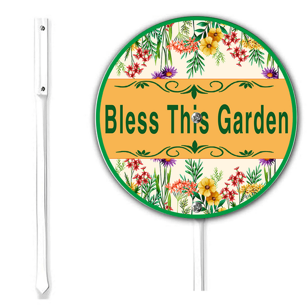 Kurmntregon Bless This Garden Sign With Stake Bless This Garden For ...