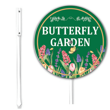 Kurmntregon Butterfly Garden Yard Sign With Stake Pollinator Friendly ...