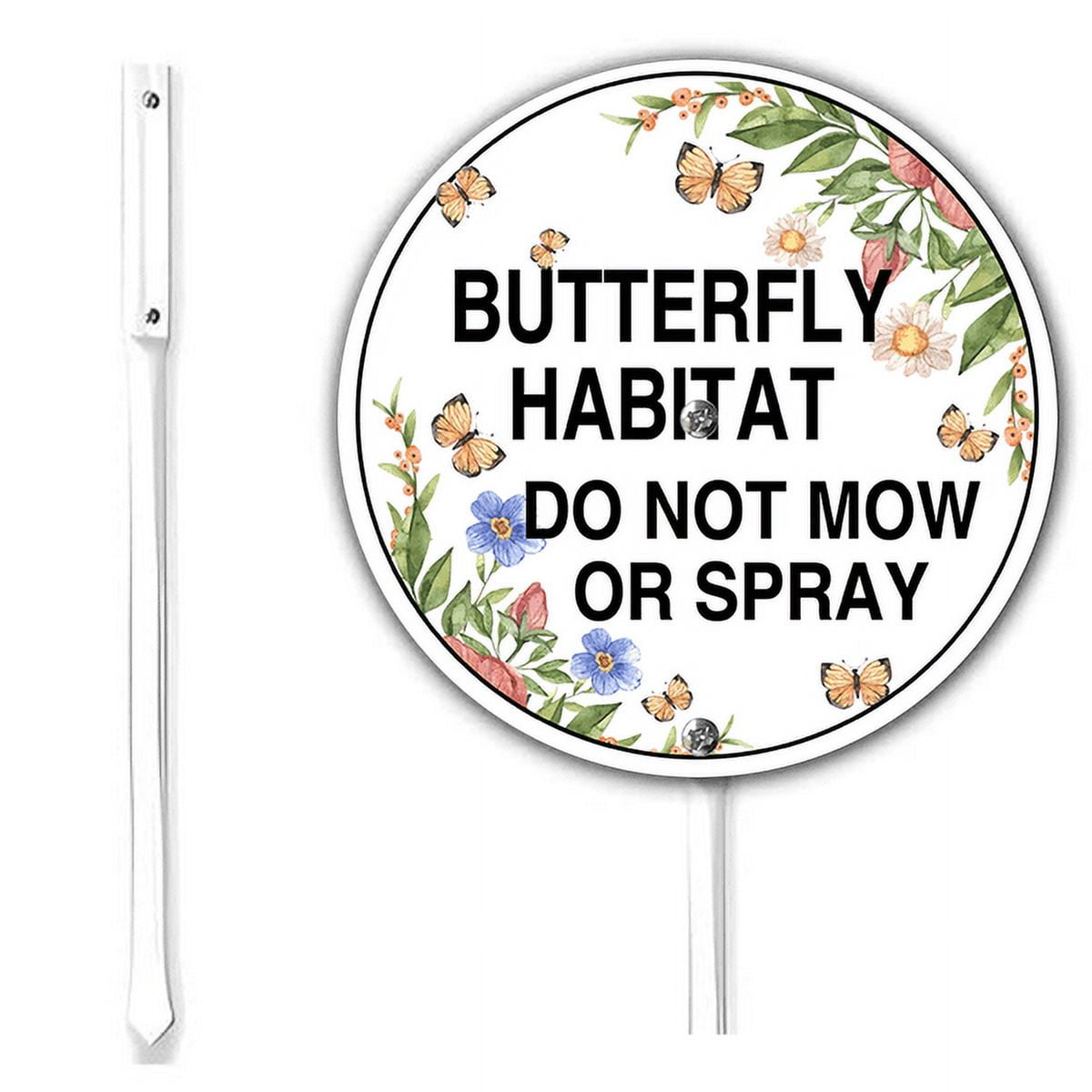 Kurmntregon Butterfly Habitat Do Not Mow Or Spray Yard Sign With Stake ...