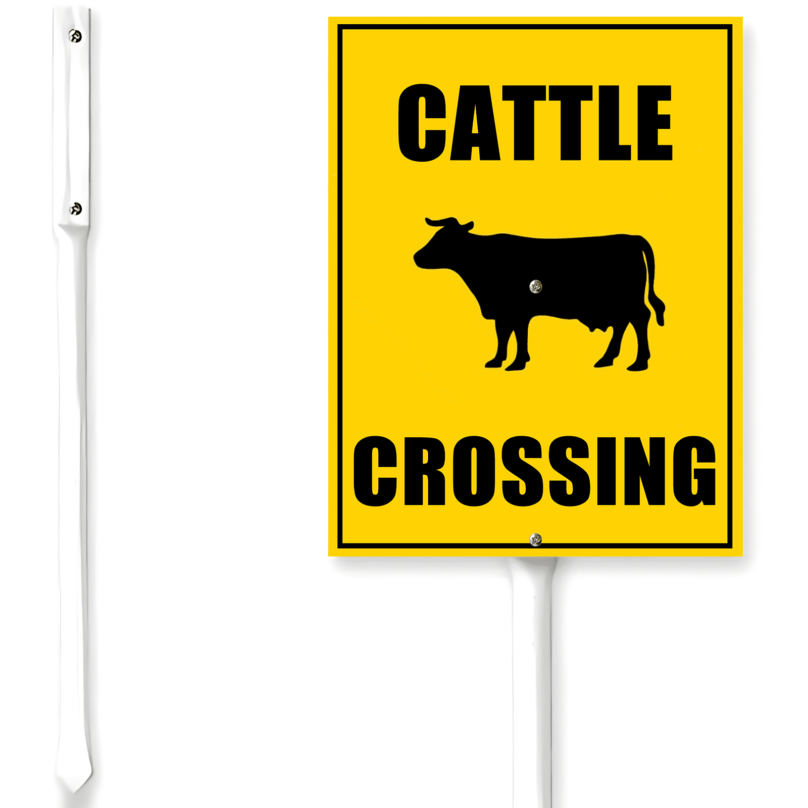 Kurmntregon Cattle Crossing Sign With Stake Slow Down Sign For ...