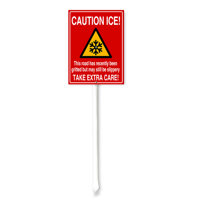 Kurmntregon Caution Ice.Take Extra Care Yard Sign With Stake Caution ...