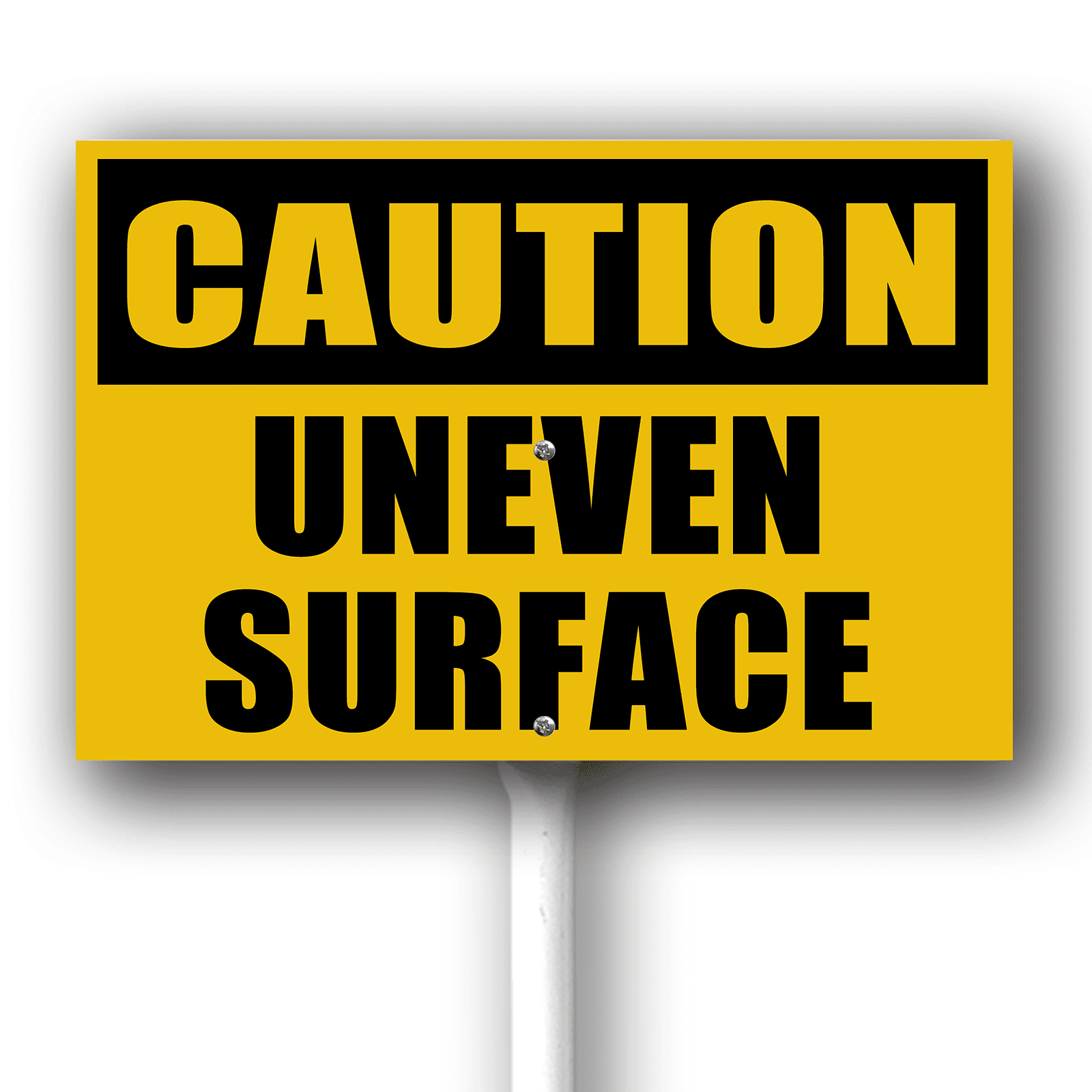 Kurmntregon Caution Sign With Stake Uneven Surface Sign With Stake ...