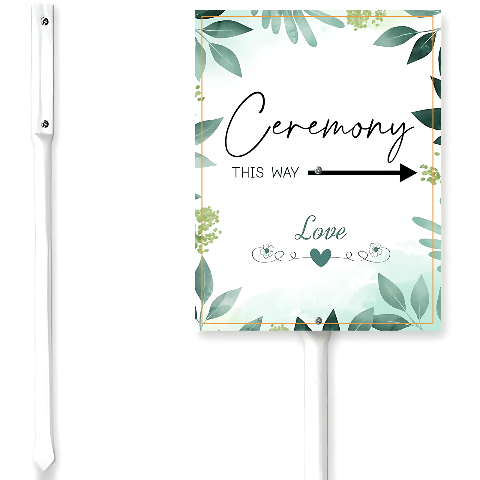 Kurmntregon Ceremony This Way Sign With Stake Ceremony Yard Sign ...