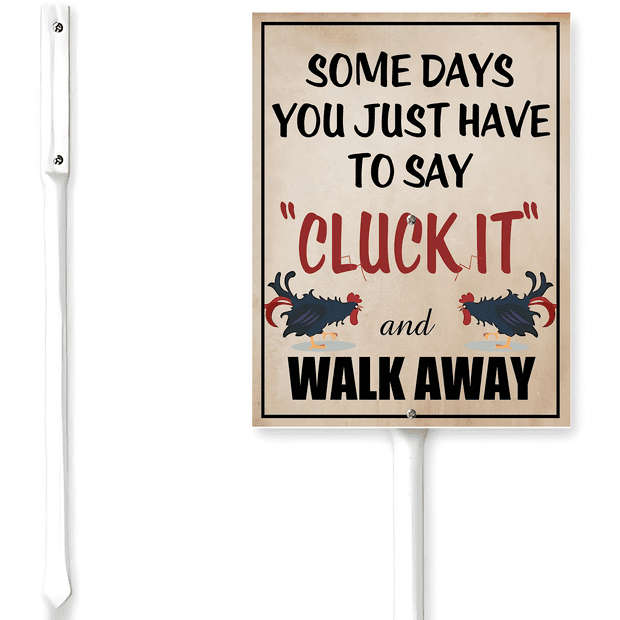 Kurmntregon Chickens Sign For Yard Cluck It Sign With Stake Sturdy ...