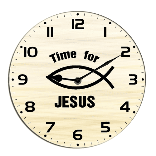 Kurmntregon Christian Wall Clock Time Forjesus Religious Bible Verse ...