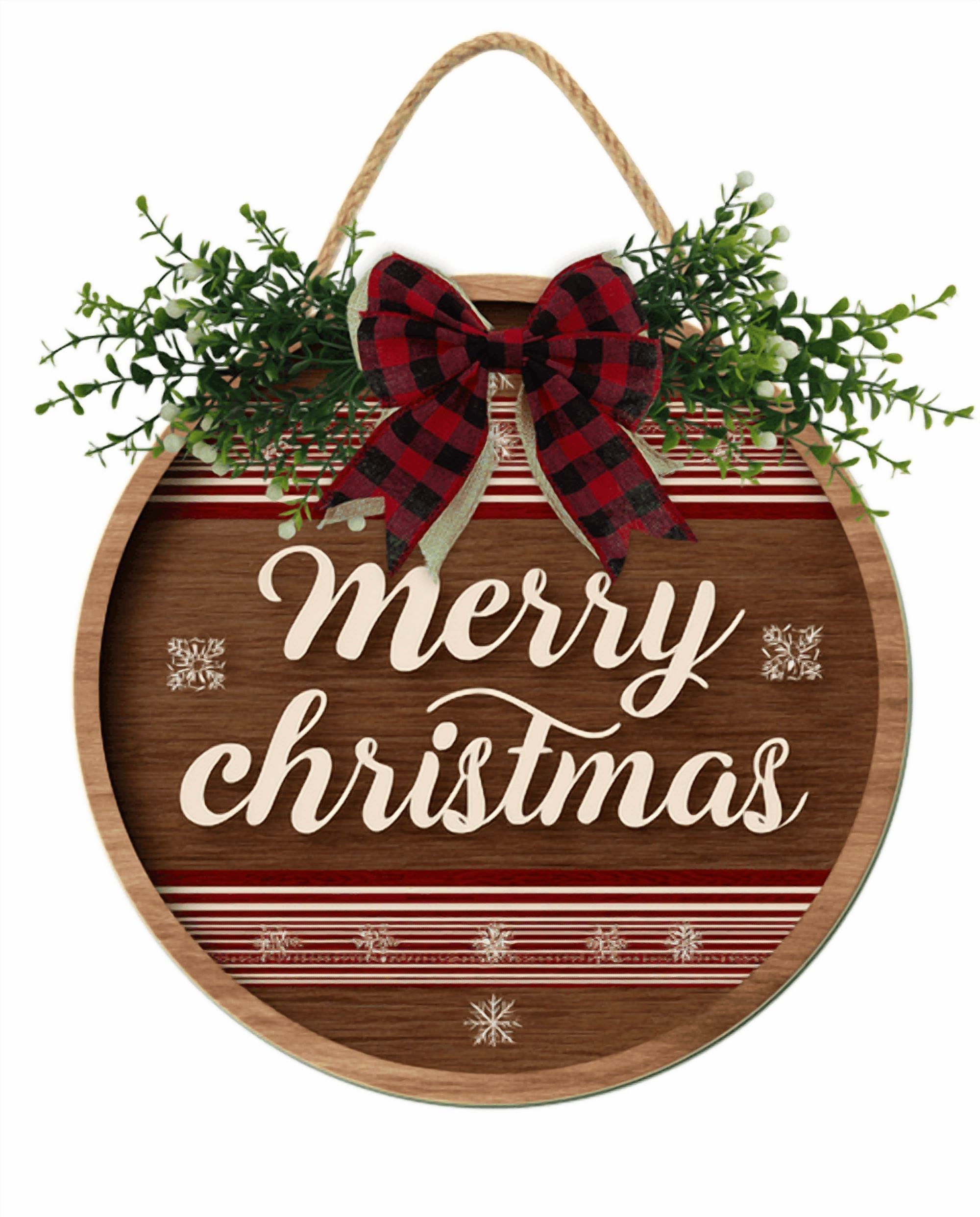 Kurmntregon Christmas Front Door Sign Front Door Christmas Sign Xmas ...