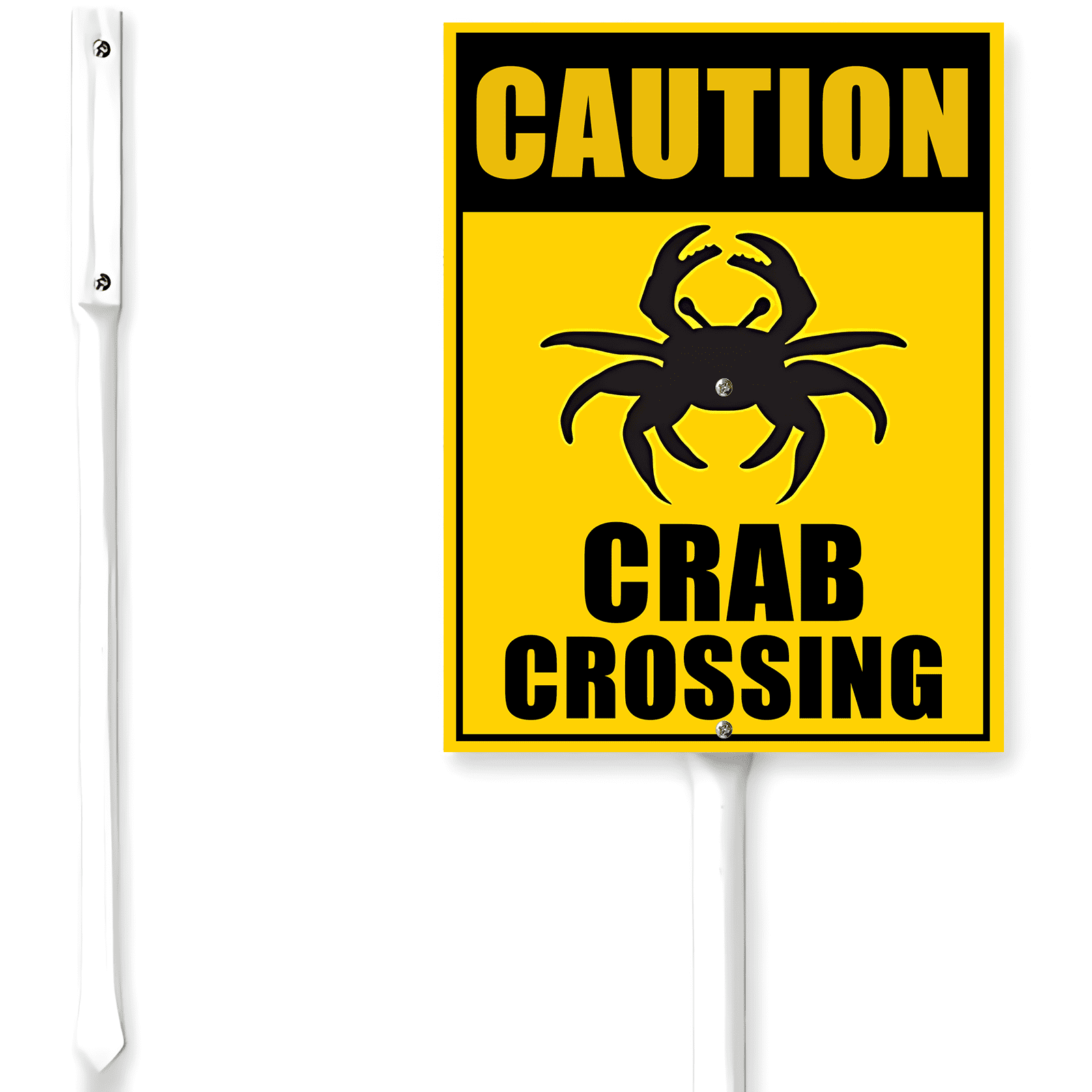 Kurmntregon Crab Crossing Sign With Stake Slow Down Sign For Neighborhoods Yard Farm Aluminium ...