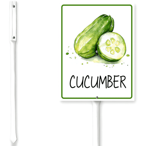 Kurmntregon Cucumber Garden Sign With Stake Vegetables Fruit Plant ...