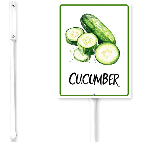 Kurmntregon Cucumber Garden Sign With Stake Vegetables Fruits Plants ...
