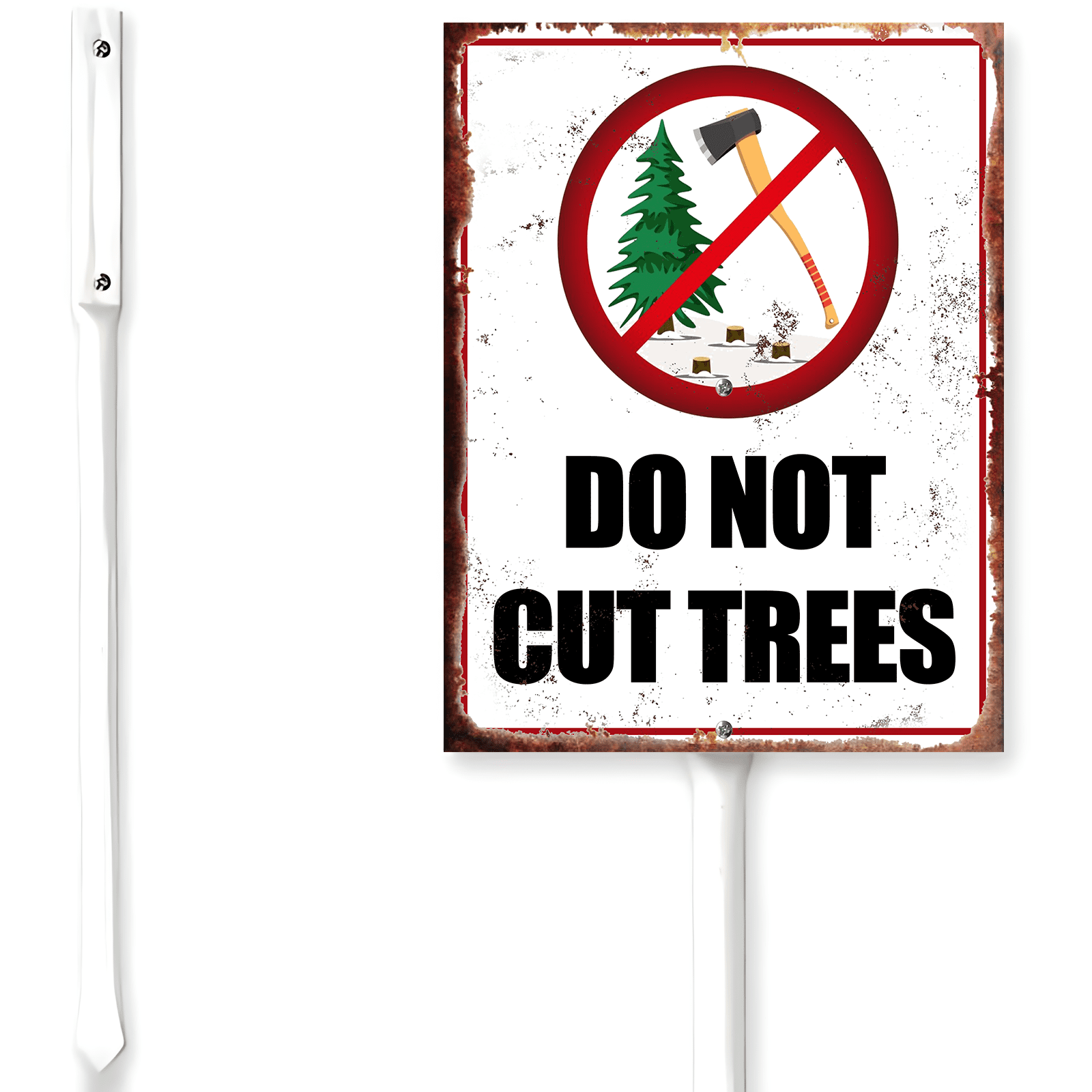 Kurmntregon Do Not Cut Trees Sign With Stake No Cutting Yard Sign ...