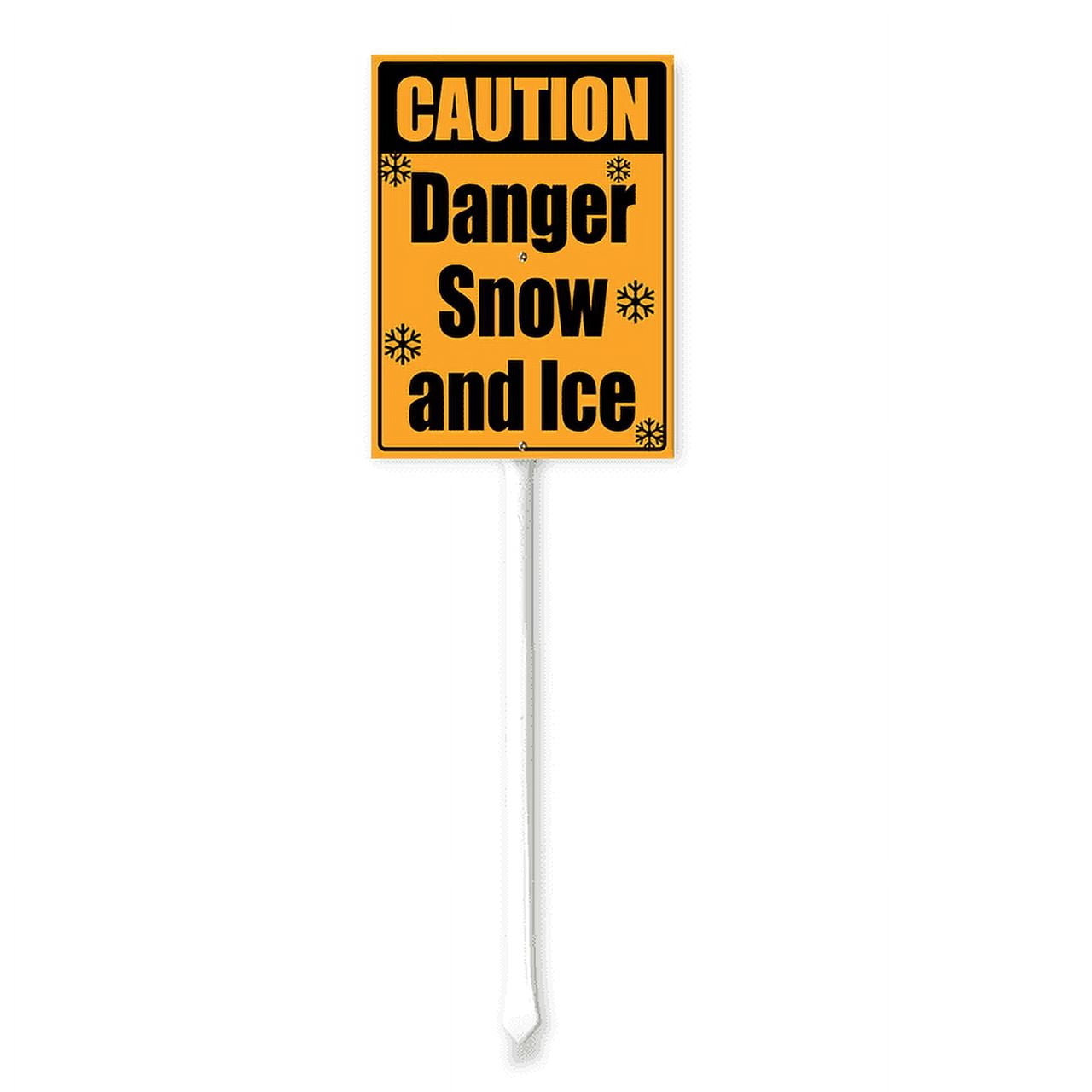 Kurmntregon Danger Snow And Ice Yard Sign With Stake Watch Your Step ...