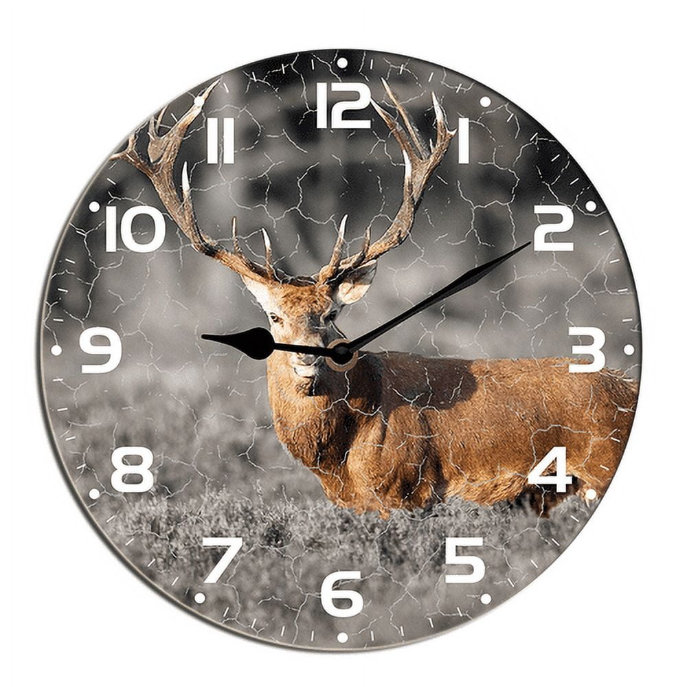 Kurmntregon a Deer In The Veluwe Wall Clock Animal Desk Kitchen Decor ...