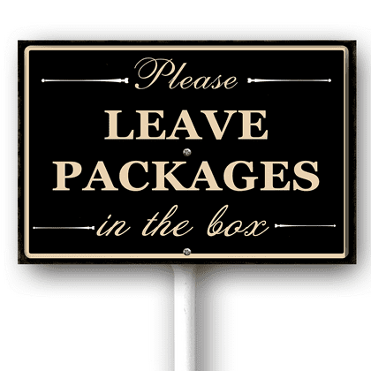 Kurmntregon Delivery Sign For Packages Leave Packages In The Box Yard ...
