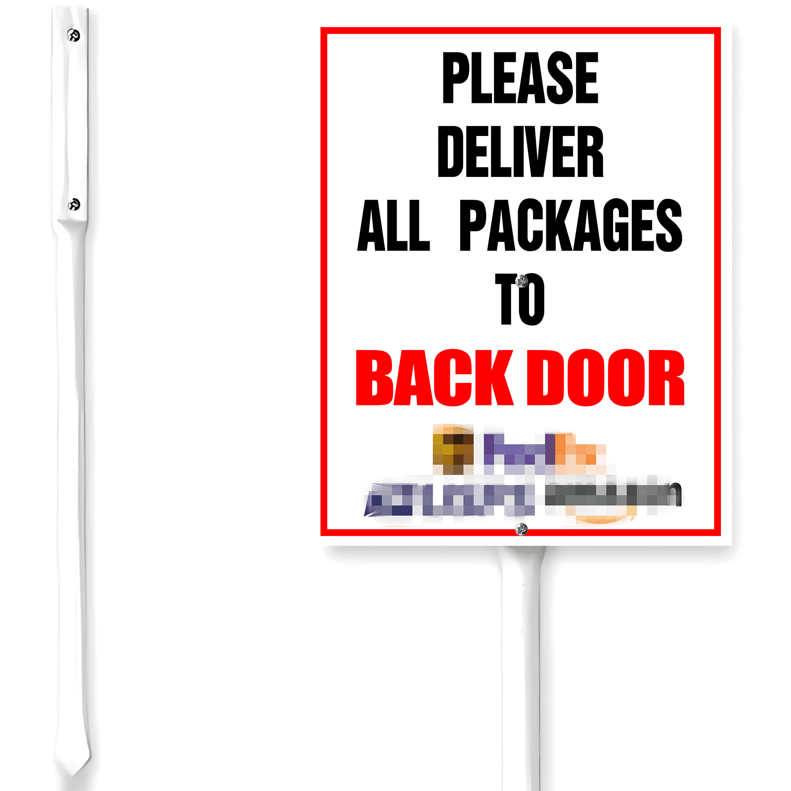 Kurmntregon Delivery Signs For Packages Sign With Stake Package ...