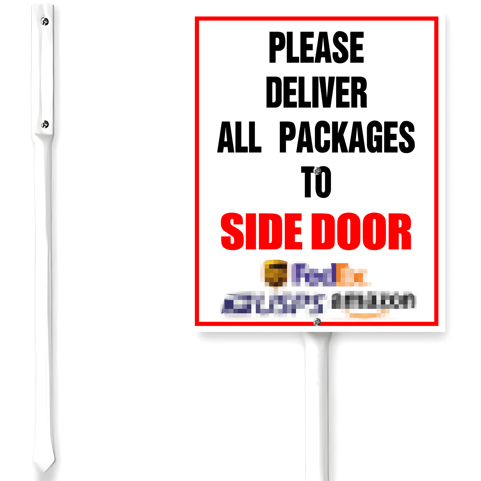 Kurmntregon Delivery Signs For Packages Sign With Stake Package ...
