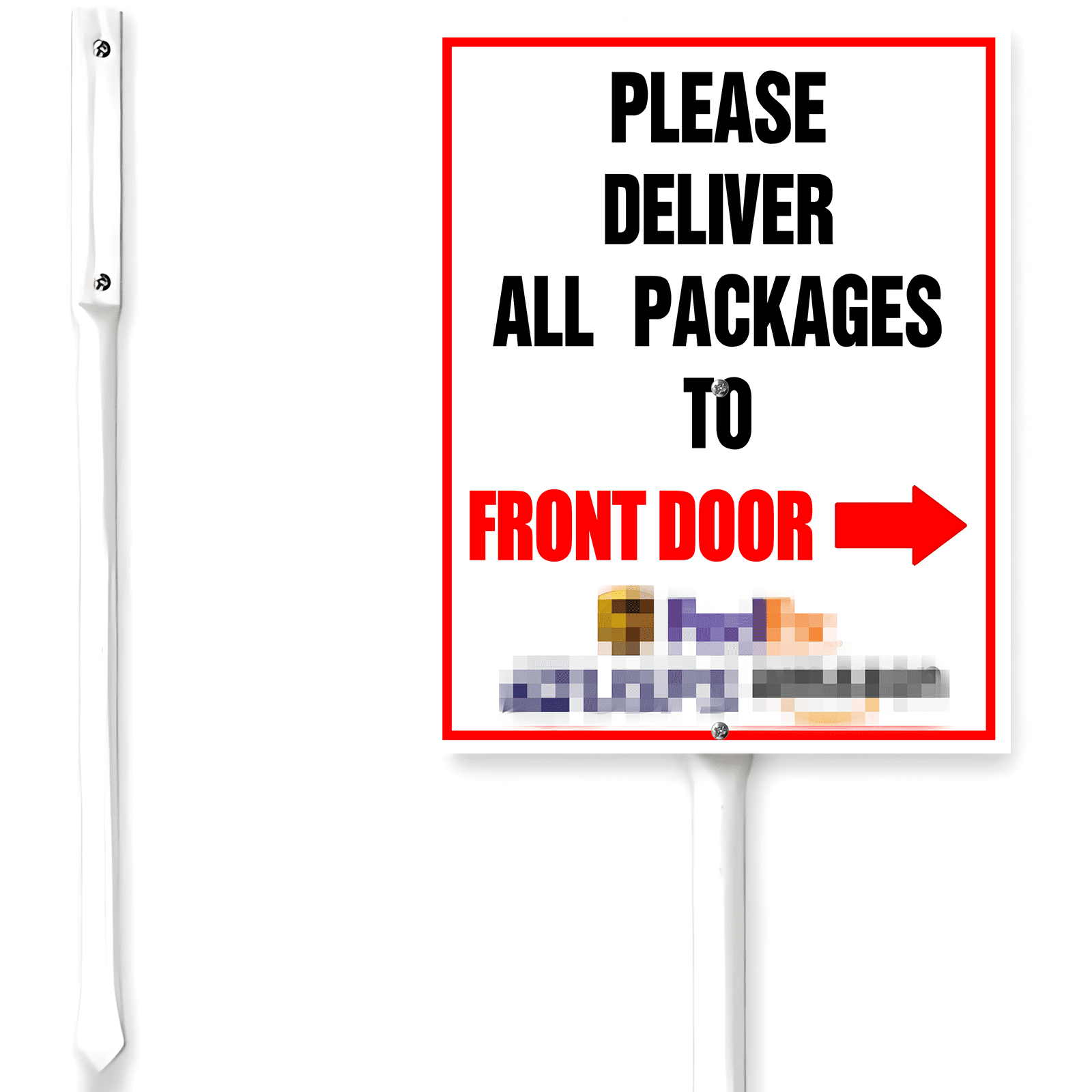 Kurmntregon Delivery Signs For Packages Sign With Stake Package ...