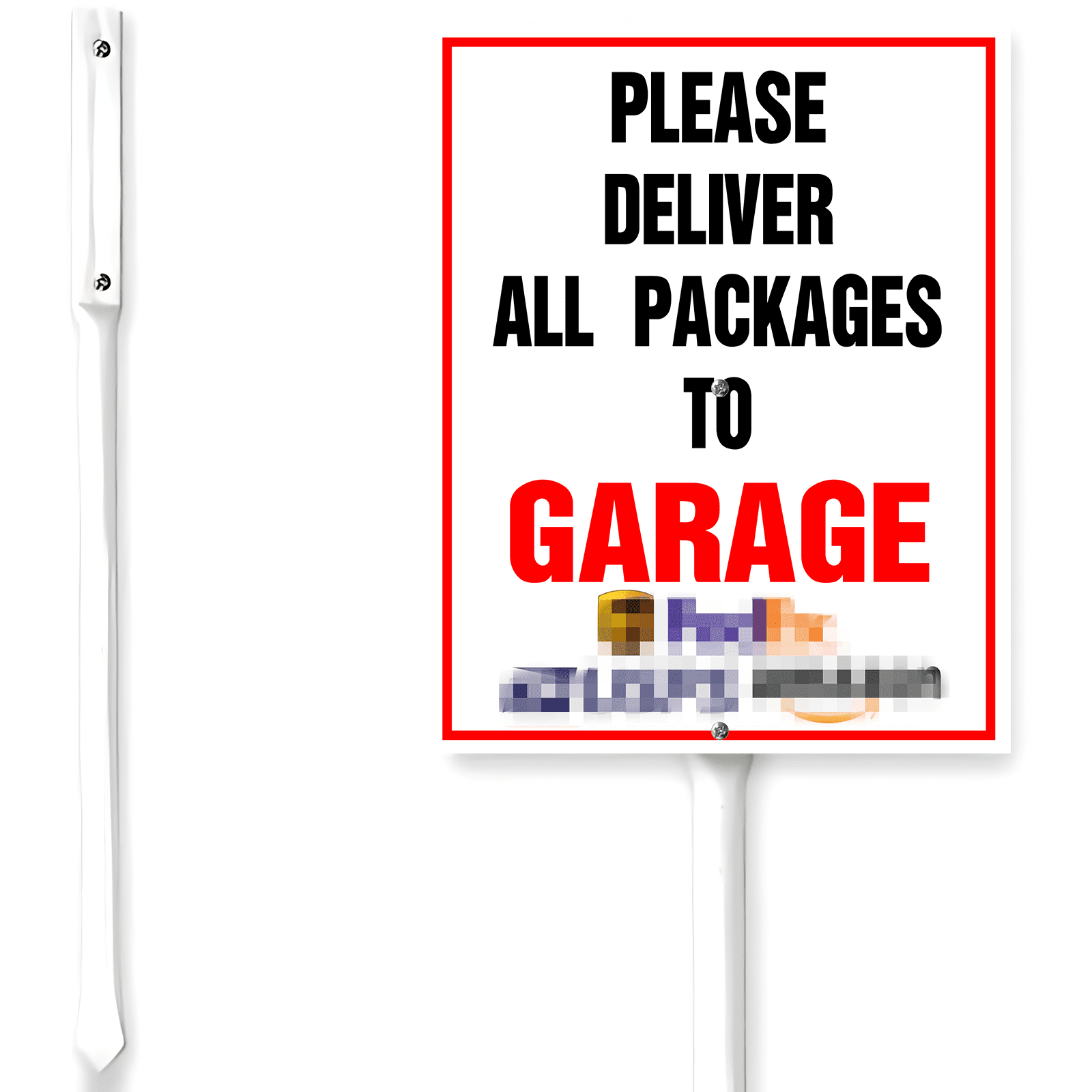 Kurmntregon Delivery Signs For Packages Sign With Stake Package ...