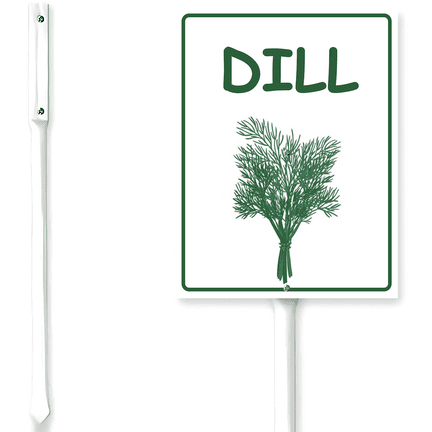 Kurmntregon Dill Sign With Stake Vegetable Garden Marker For Yard Fresh ...