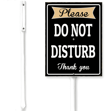 Kurmntregon Do Not Disturb Sign With Stake No Soliciting Yard ...