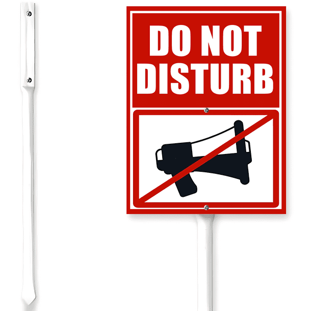Kurmntregon Do Not Disturb Sign With Stake No Loud Noises Allowed Yard ...