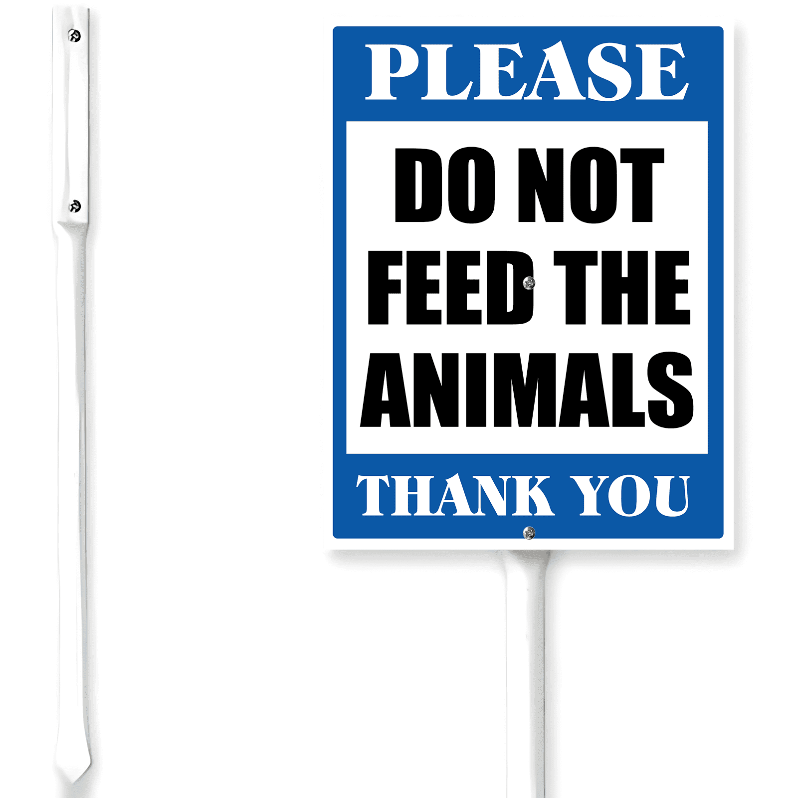 Kurmntregon Do Not Feed The Animals Sign With Stake Animal Pets Yard ...