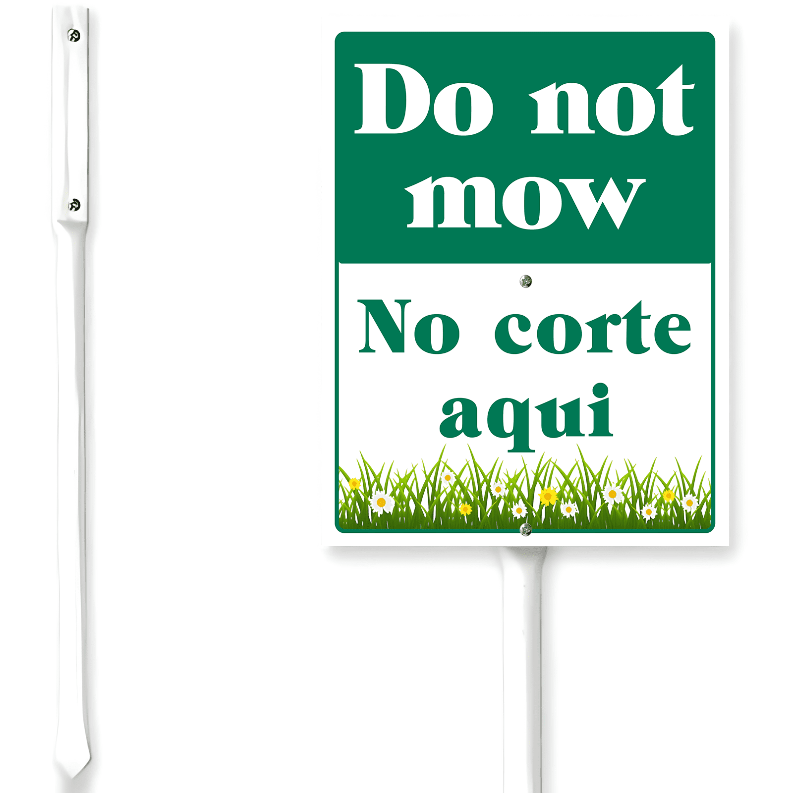 Kurmntregon Do Not Mow Sign With Stake No Mowing Garden Yard Sign 320 ...