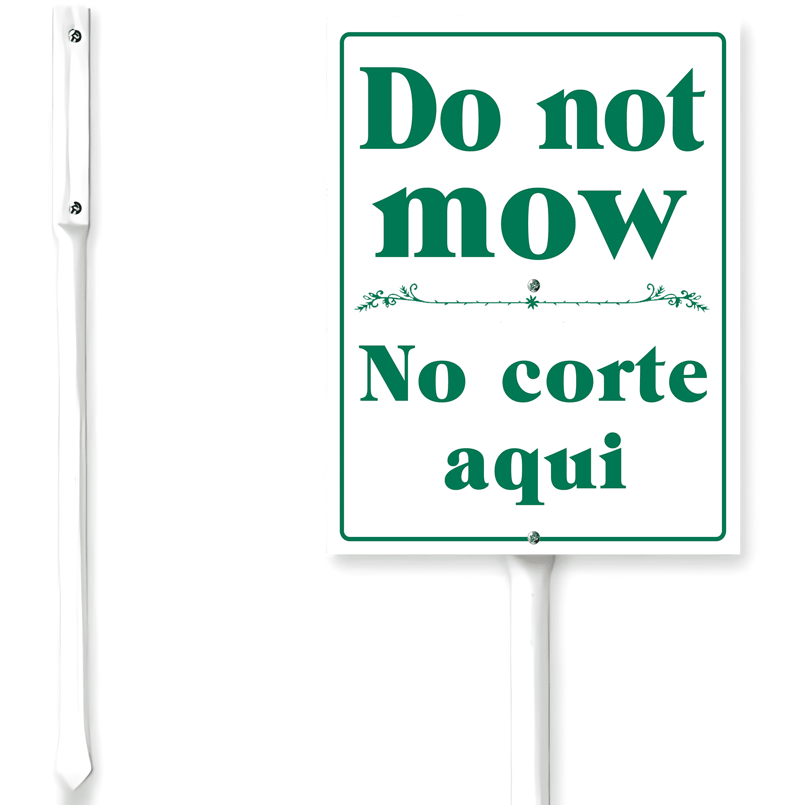 Kurmntregon Do Not Mow Sign With Stake No Mowing Garden Yard Sign ...