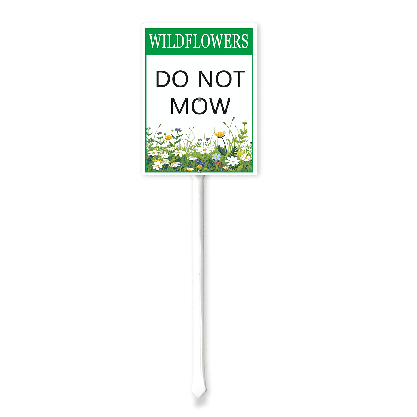 Kurmntregon Do Not Mow Sign With Stake Wildflower Sign 8x12" Plant ...