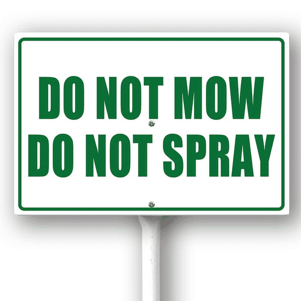 Kurmntregon Do Not Mow Do Not Spray Yard Sign With Stake No Mow May ...