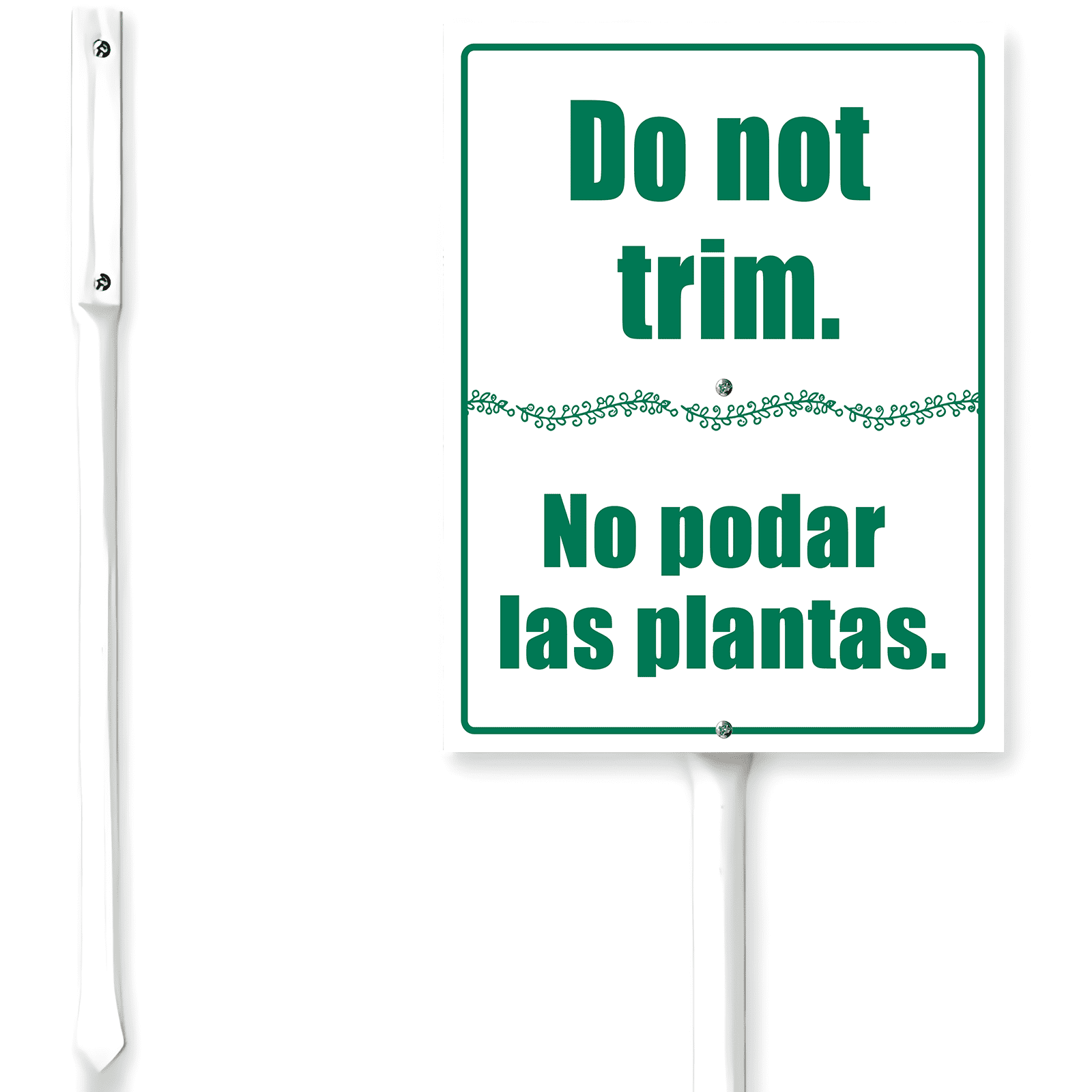 Kurmntregon Do Not Trim Garden Signs With Stake Do Not Trim Tree Sign ...
