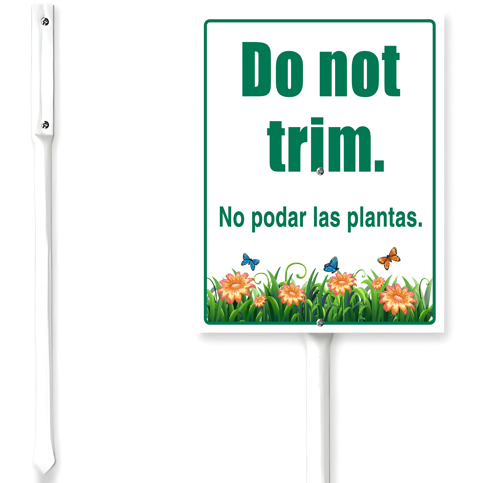 Kurmntregon Do Not Trim Garden Signs With Stake Do Not Trim Tree Sign ...