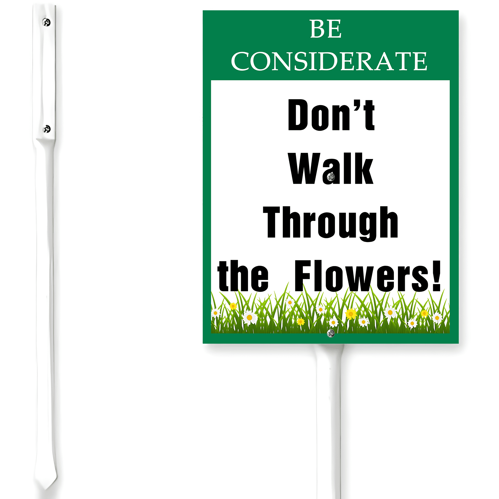 Kurmntregon Do Not Walk In Flower Bed Flower Lawn Signs Garden Sign ...