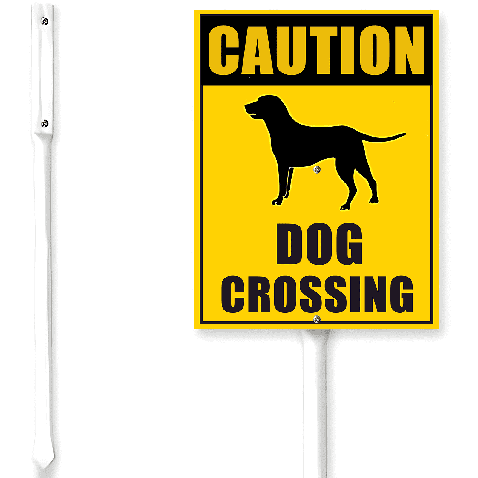 Kurmntregon Dog Crossing Sign With Stake Slow Down Sign For ...