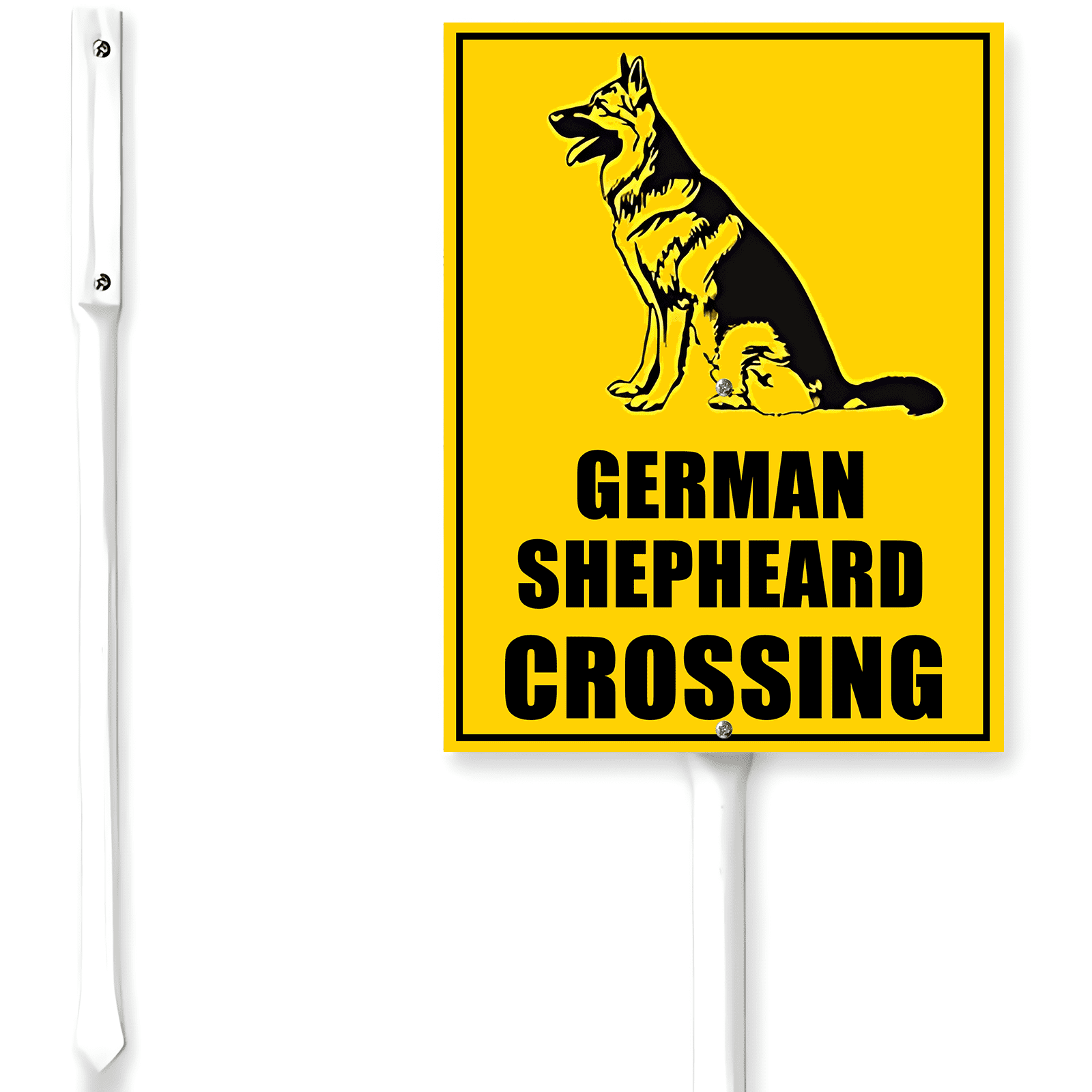 Kurmntregon Dog Crossing Sign With Stake Slow Down Sign For ...