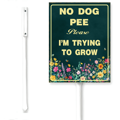 Kurmntregon No Dog Pee,I'm Trying To Grow Yard Sign With Stake No Poop ...