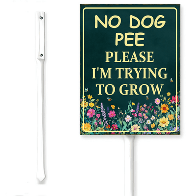Kurmntregon No Dog Pee,I'm Trying To Grow Yard Sign With Stake No Poop ...