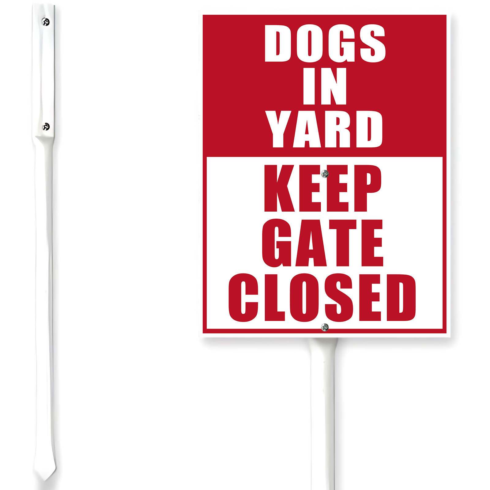 Kurmntregon Dogs In Yard Sign With Stake Caution Warning Sign 6X4.6Inch ...