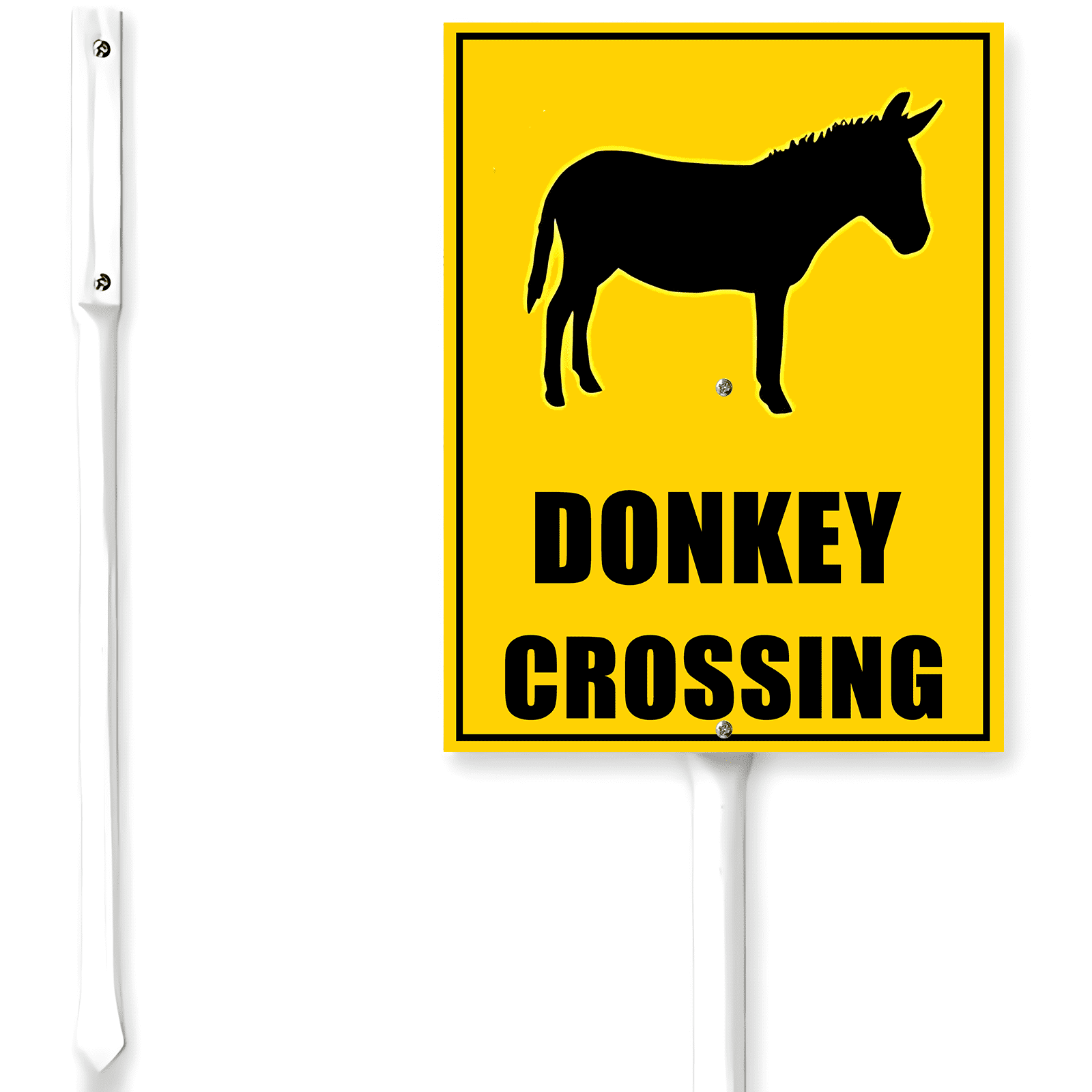 Kurmntregon Donkey Crossing Sign With Stake Slow Down Sign For ...