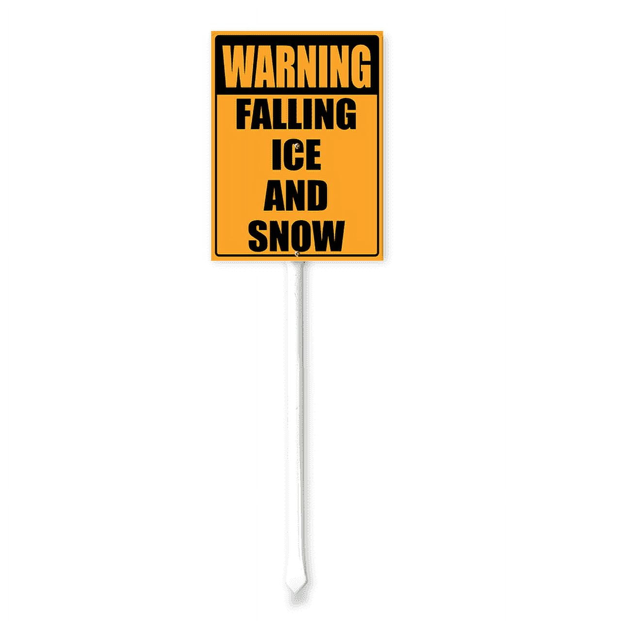 Kurmntregon Falling Ice And Snow Yard Sign With Stake Watch Your Step ...