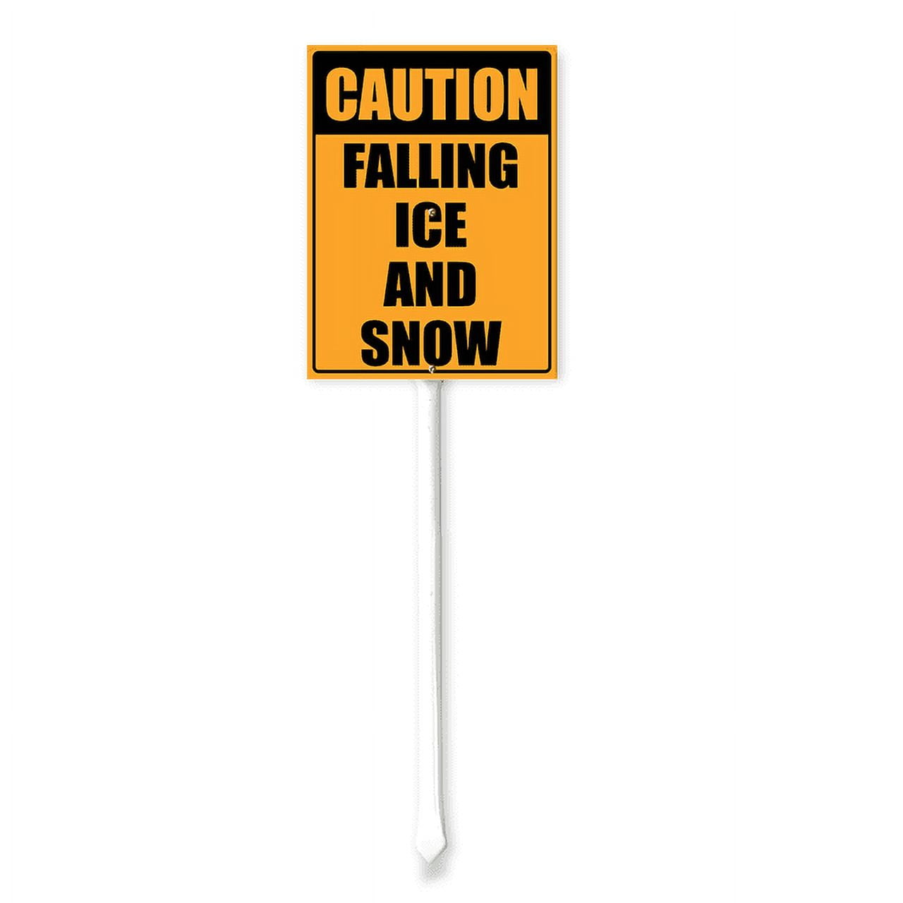 Kurmntregon Falling Ice And Snow Yard Sign With Stake Watch Your Step ...