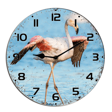 FLAMINGO Wall Clock pink flamingos kitchen decor gift - Walmart.com