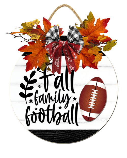 Kurmntregon Football Sign Fall Family Football Welcome Sign For Front ...