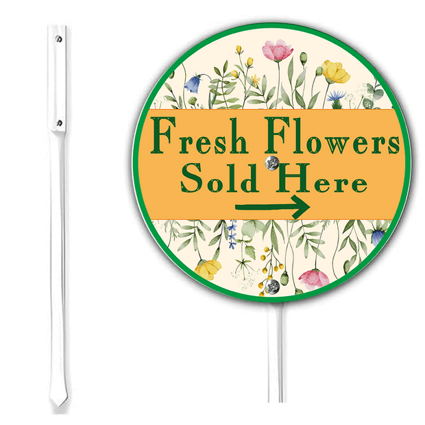 Kurmntregon Fresh Flowers Sold Here Sign For Yard Fresh Flowers Garden ...