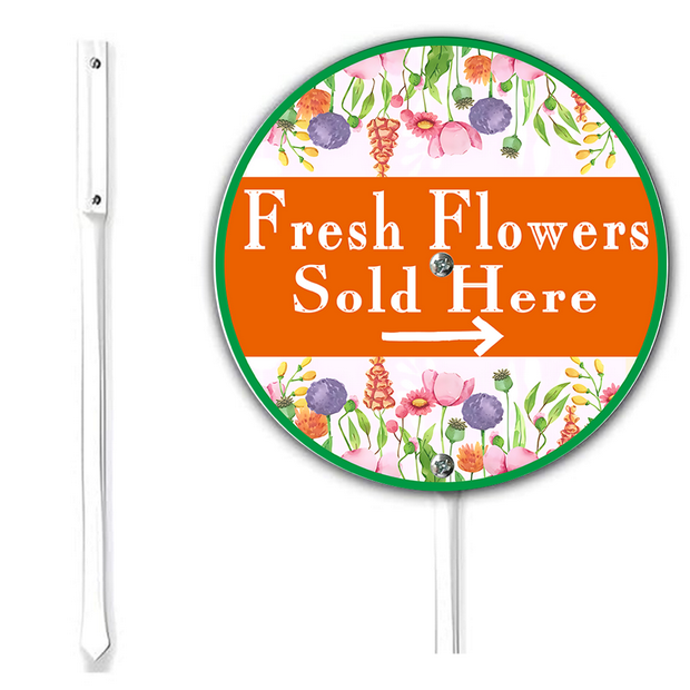 Kurmntregon Fresh Flowers Sold Here Sign For Yard Fresh Flowers Garden ...
