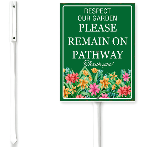 Kurmntregon Garden Sign Respect Our Garden Please Remain On Pathway ...