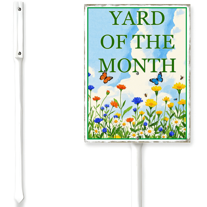 Kurmntregon Garden Sign Yard Of m-Onth For Yard With Stake Caution ...