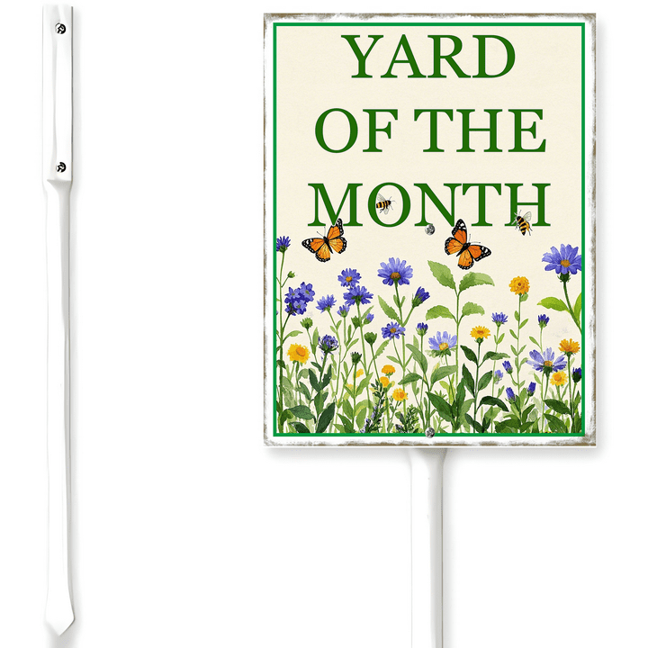 Kurmntregon Garden Sign Yard Of m-Onth For Yard With Stake Caution ...
