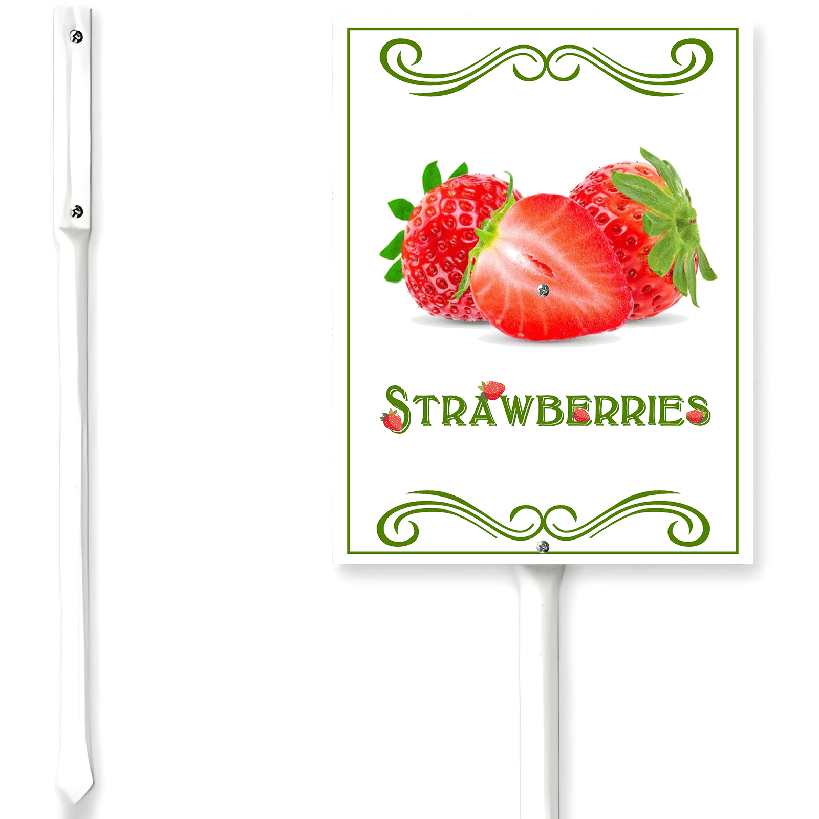 Kurmntregon Garden Vegetable Signs With Stake Strawberries Garden Signs ...