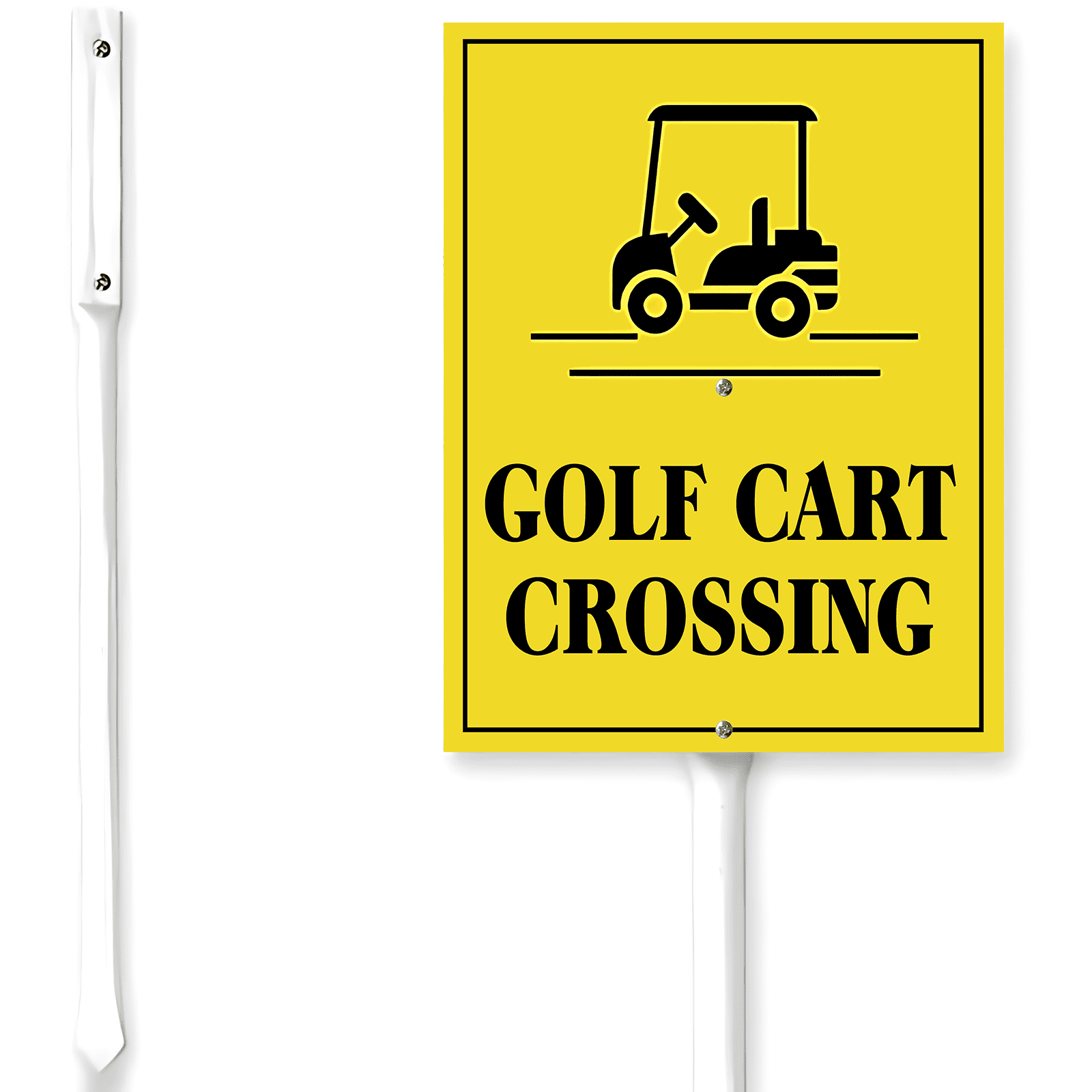 Kurmntregon Golf Sign With Stake Golf Carts Crossing Caution Sign Lawn ...