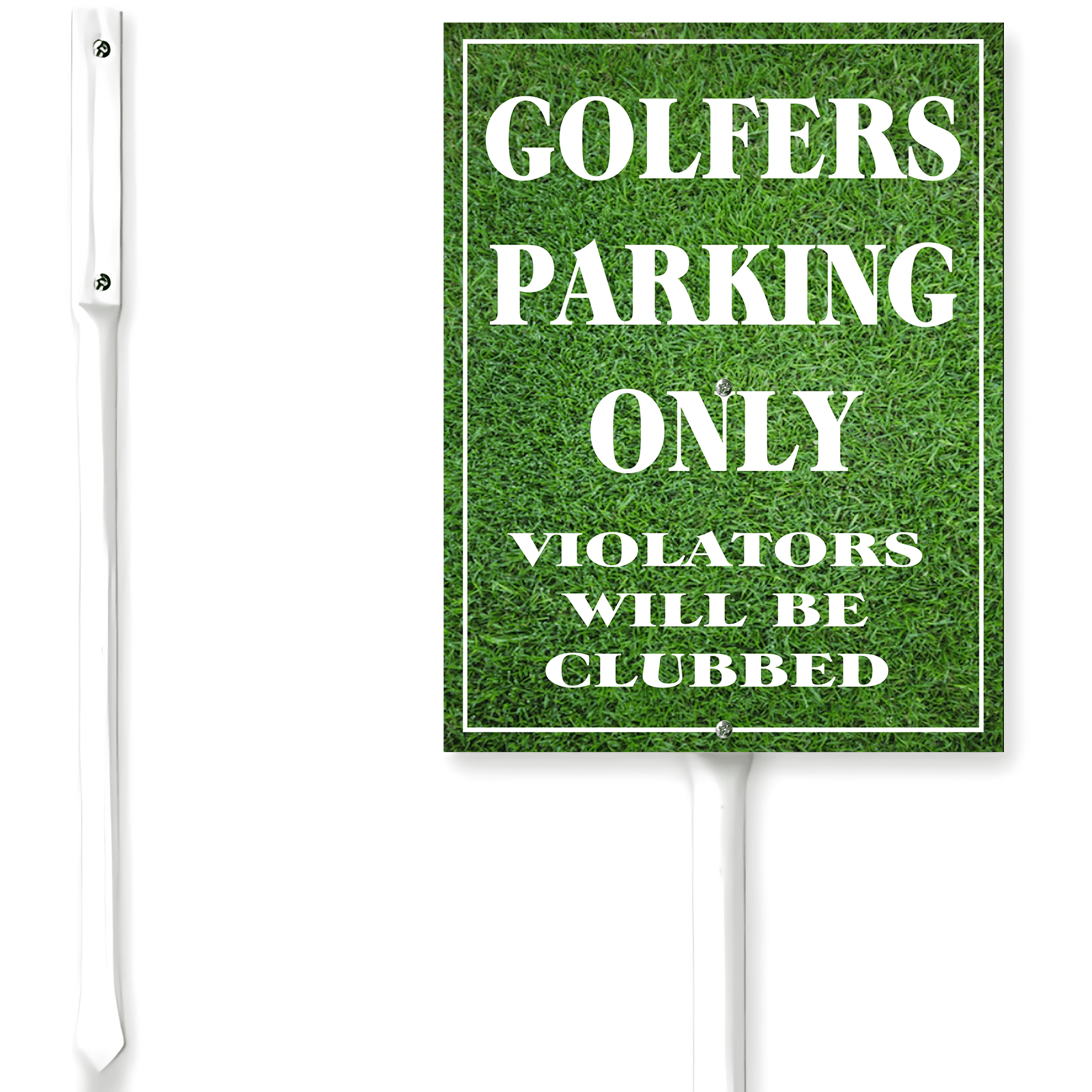 Kurmntregon Golf Sign With Stake Golfers Parking Only Parking Sign Lawn ...